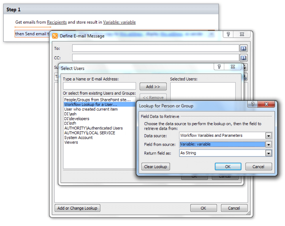 How to Send an Email to Multiple Recipients from within SPD Workflow How to Send an Email to Multiple Recipients from within SPD Workflow