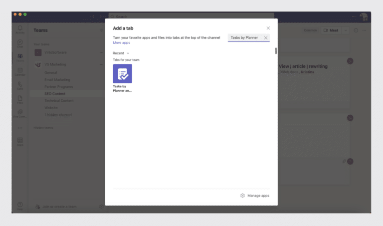How to Show Microsoft Planner Tasks in Microsoft Teams in Calendar View