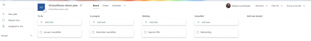 SharePoint Project Management Dashboard