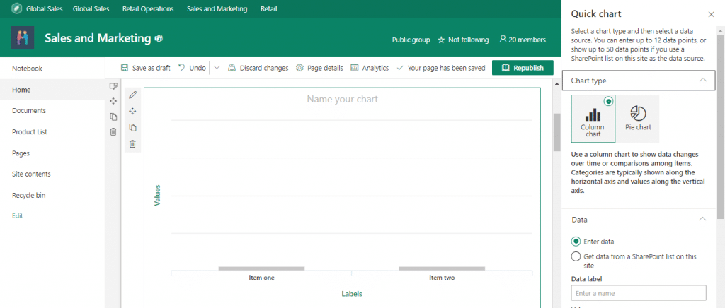 Chart In Sharepoint How To Display Excel Chart In Sharepoint
