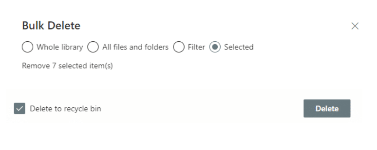 How to Delete Multiple Files from SharePoint
