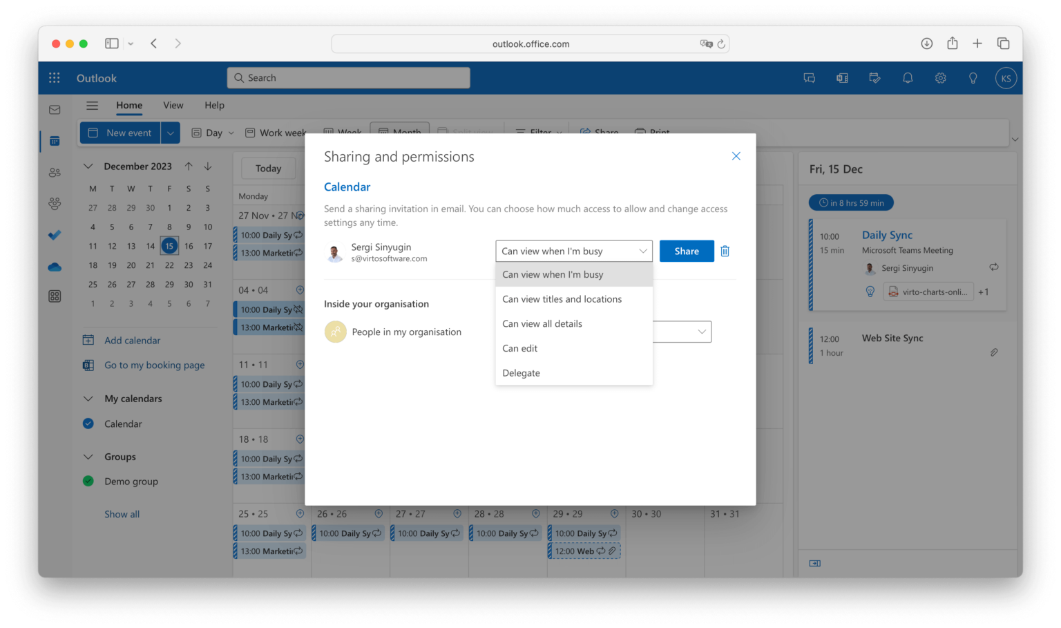 Employee Vacation & Time Off Calendars in Teams and Outlook