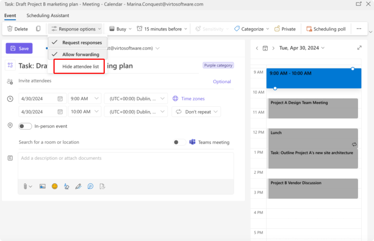 How to Hide Calendar Details in Outlook and Make it Private