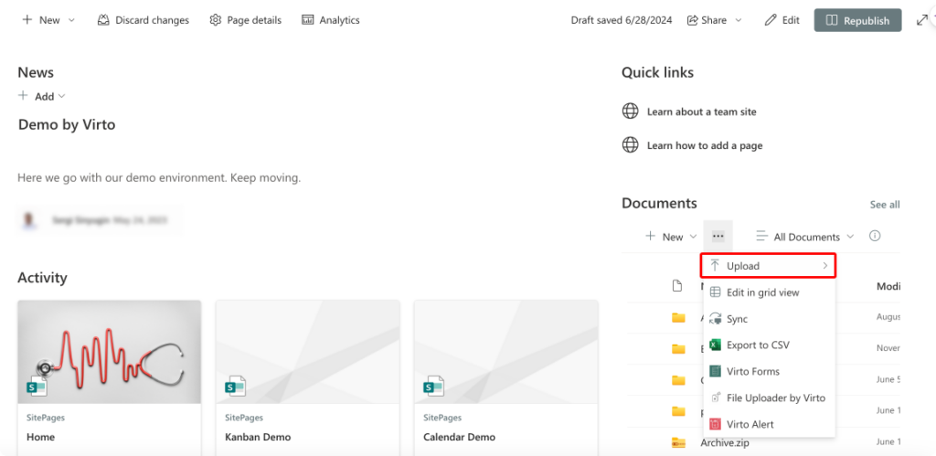 Handling Multiple Files In Sharepoint Upload And Download