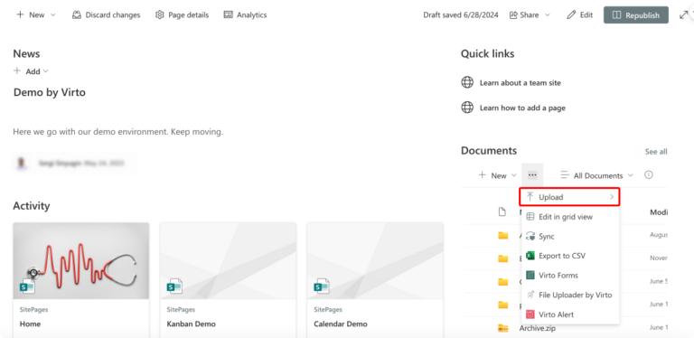 Handling Multiple Files in SharePoint: Upload and Download