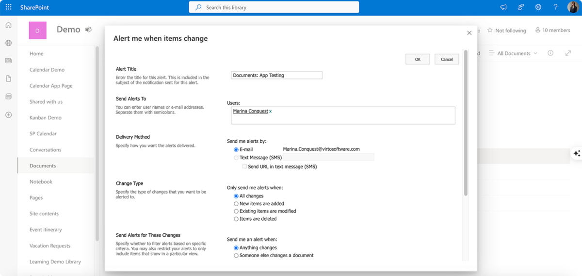SharePoint Alerts & Notifications: Setting Up and Managing